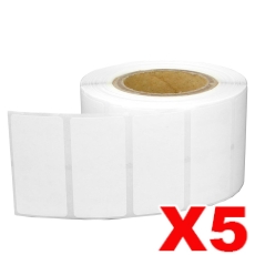 40mm Round Circle Direct Thermal Labels White - 1200 Labels per Roll ...