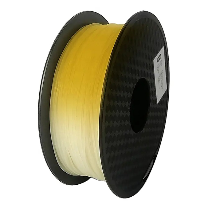 1 x PLA 3D Filament 1.75mm UV Light Colour Change White to Yellow - 1KG ...