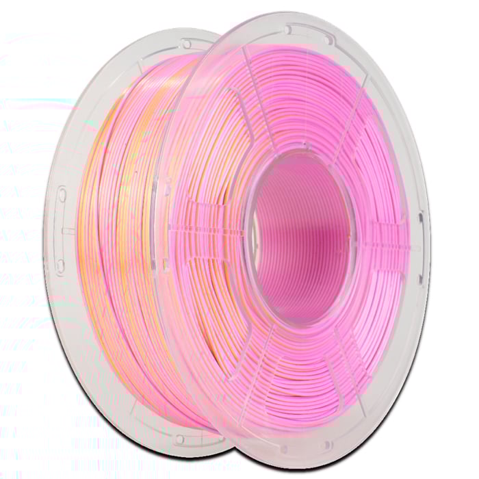 1 x Silk PLA+ 3D Filament 1.75mm Bicolour Pink & Gold - 1KG - InkStation