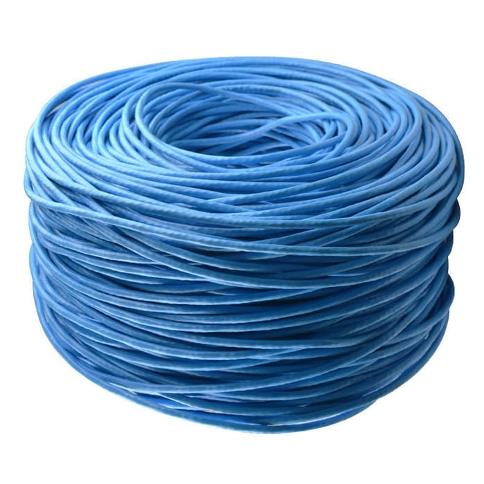 CAT6 UTP Ethernet Cable 305M Roll Bare Copper - Blue - InkStation