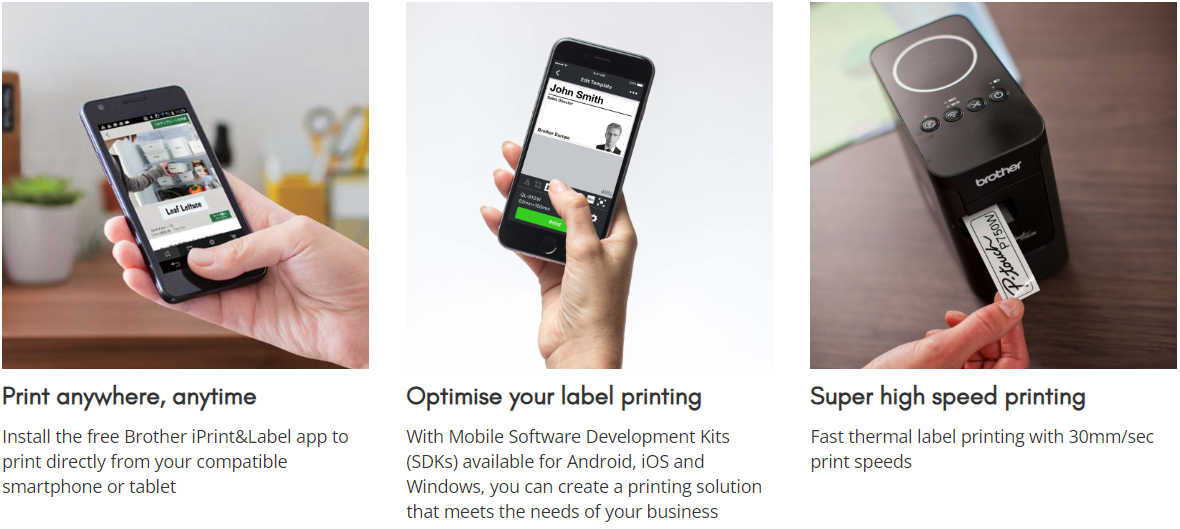 Brother P-Touch PT-P750W Desktop Label Printer - USB, Wi-Fi, NFC ...