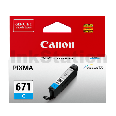 Canon Genuine CLI-671C Cyan Inkjet - Ink Cartridges - InkStation