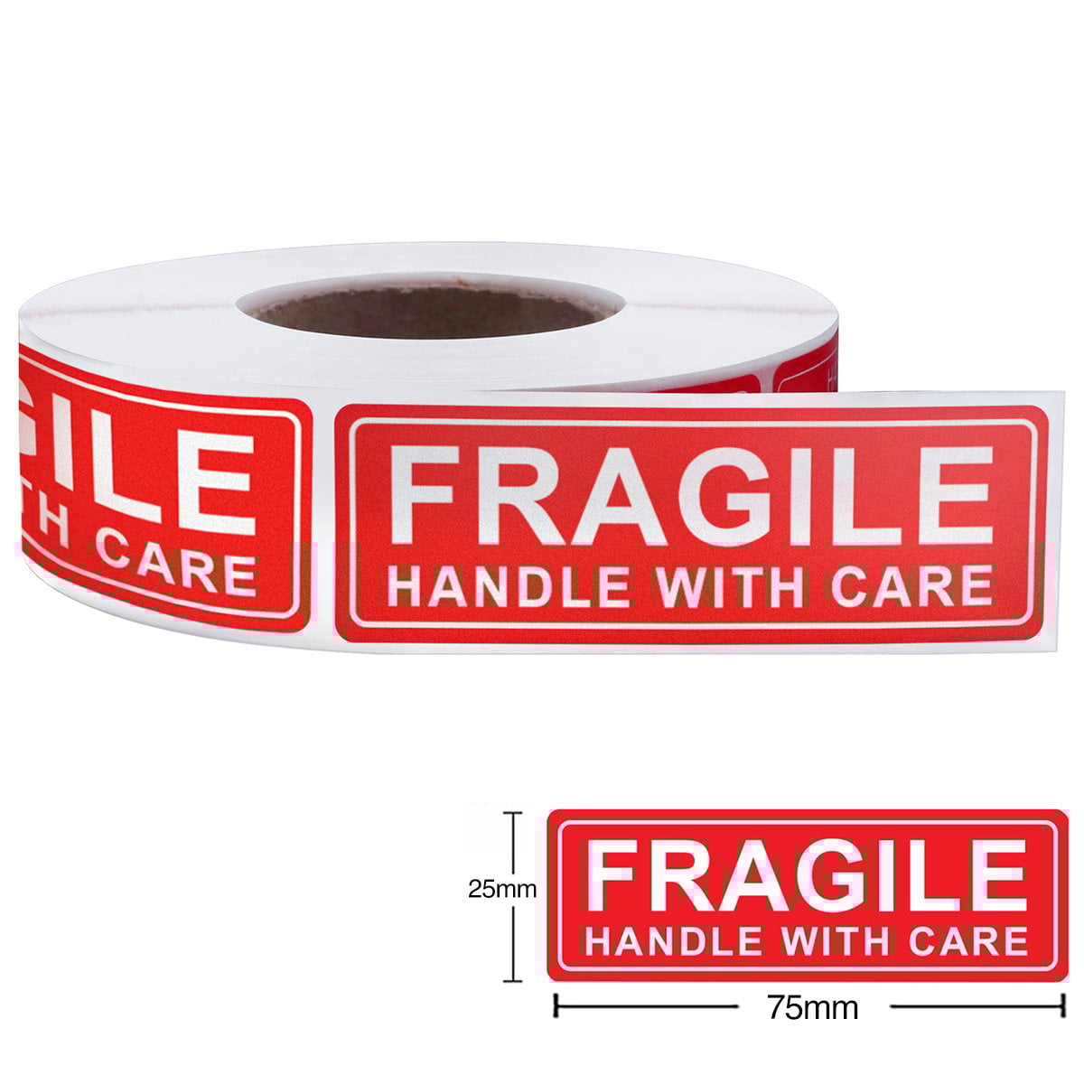 Fragile Shipping Label Handle With Care Warning Adhesive Sticker ...