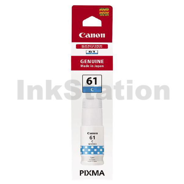 Canon Genuine GI61C Cyan Ink Bottle - 7,700 pages - Ink Cartridges ...