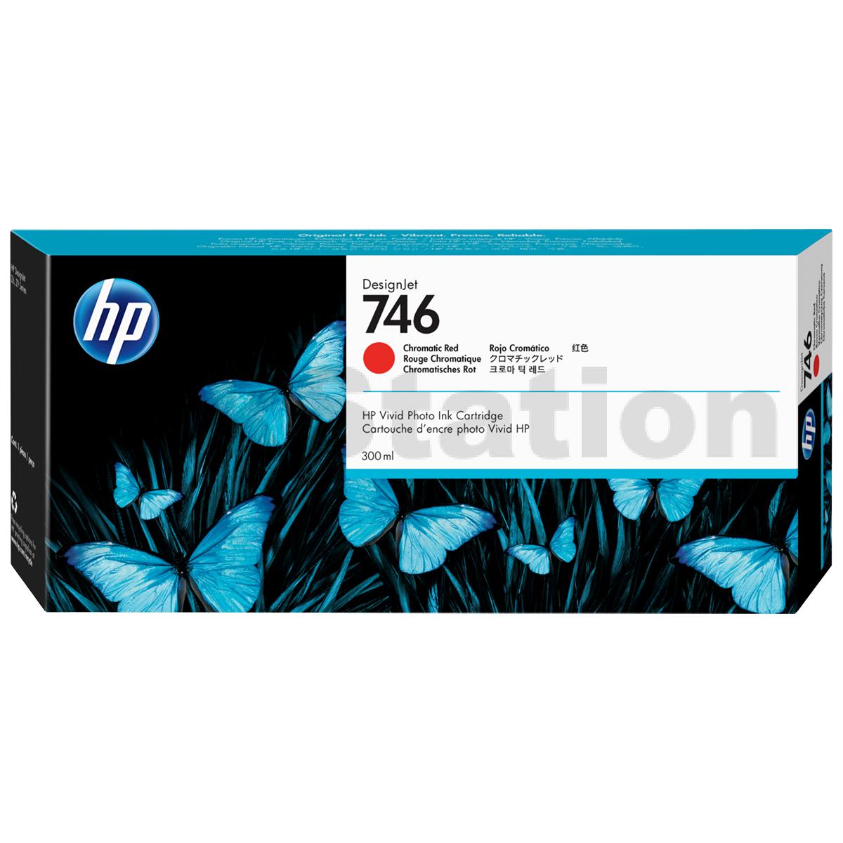 HP 746 Genuine Chromatic Red 300ML DesignJet Ink Cartridge P2V81A - Ink ...
