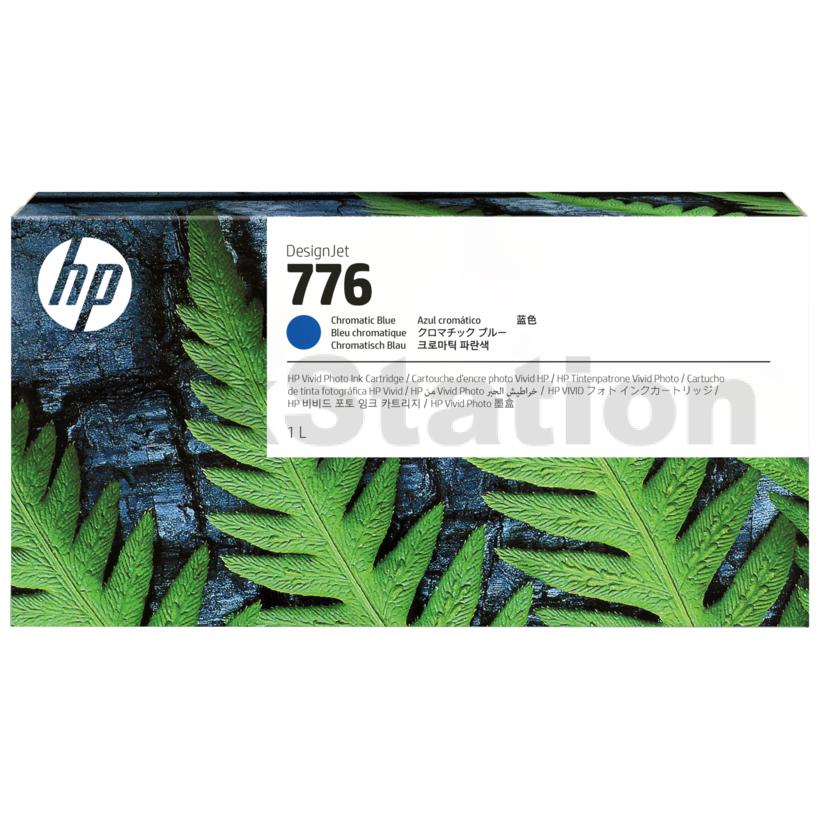 HP 776 Genuine Chromatic Blue 1-liter Ink Cartridge 1XB04A - Ink ...