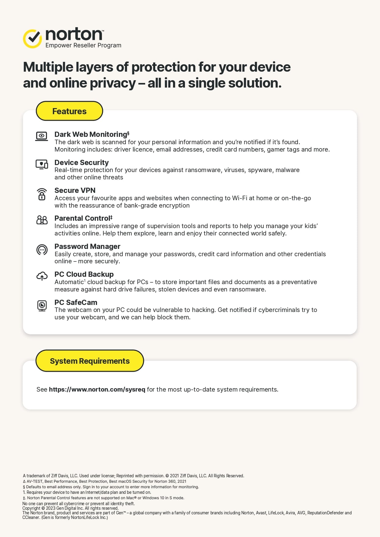 Norton 360 Premium - 1 User 10 Devices 1 Year Subscription ESD Version ...
