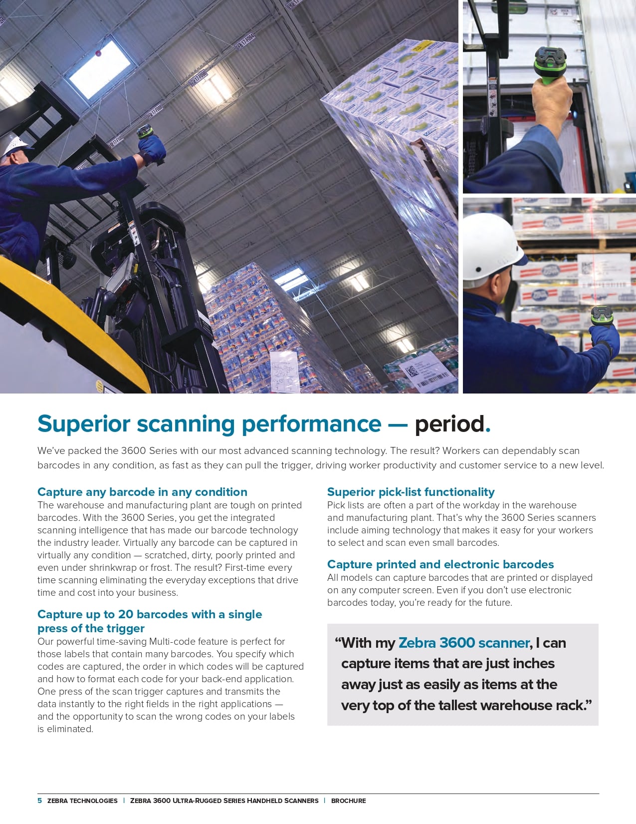 Zebra LI3608-ER Ultra-Rugged 1D Barcode Handheld USB Scanner Kit ...