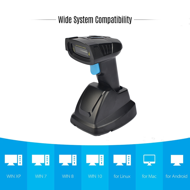 Wireless 2D Barcode Scanner with Built-in Battery 100,000 Barcodes ...