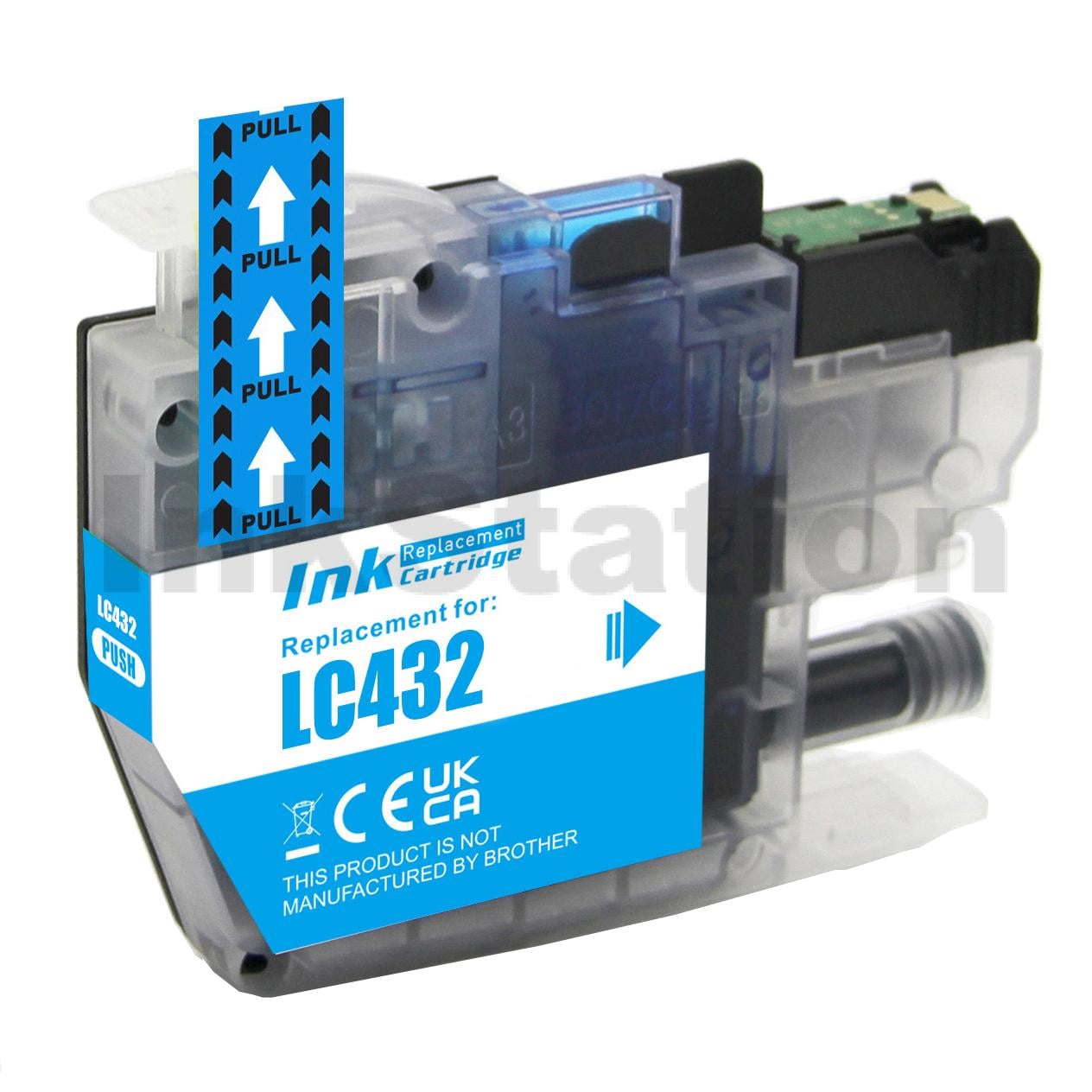 Brother Compatible LC-432C Cyan Ink Cartridge - 550 pages - Ink ...