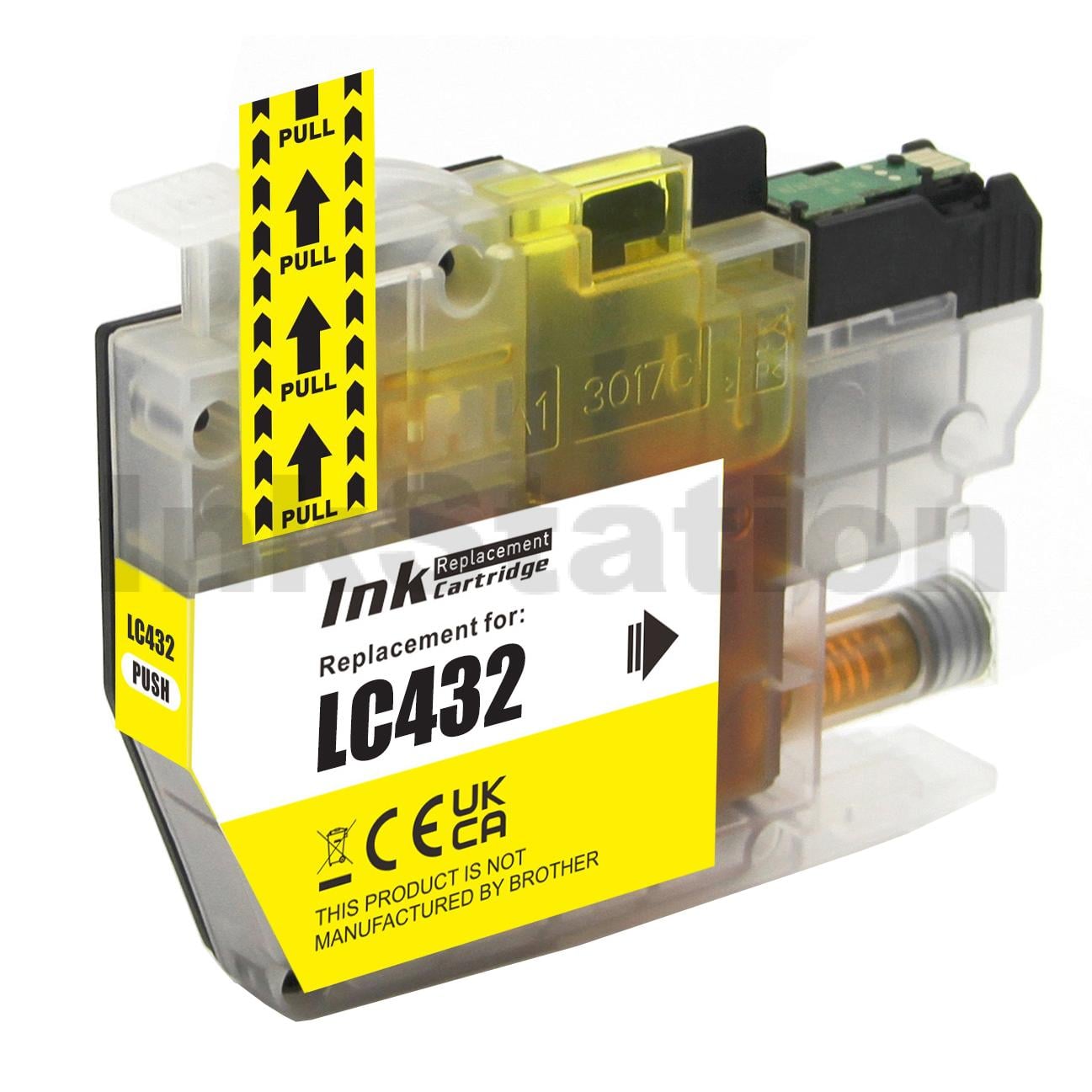 Brother Compatible LC-432Y Yellow Ink Cartridge - 550 pages - Ink ...