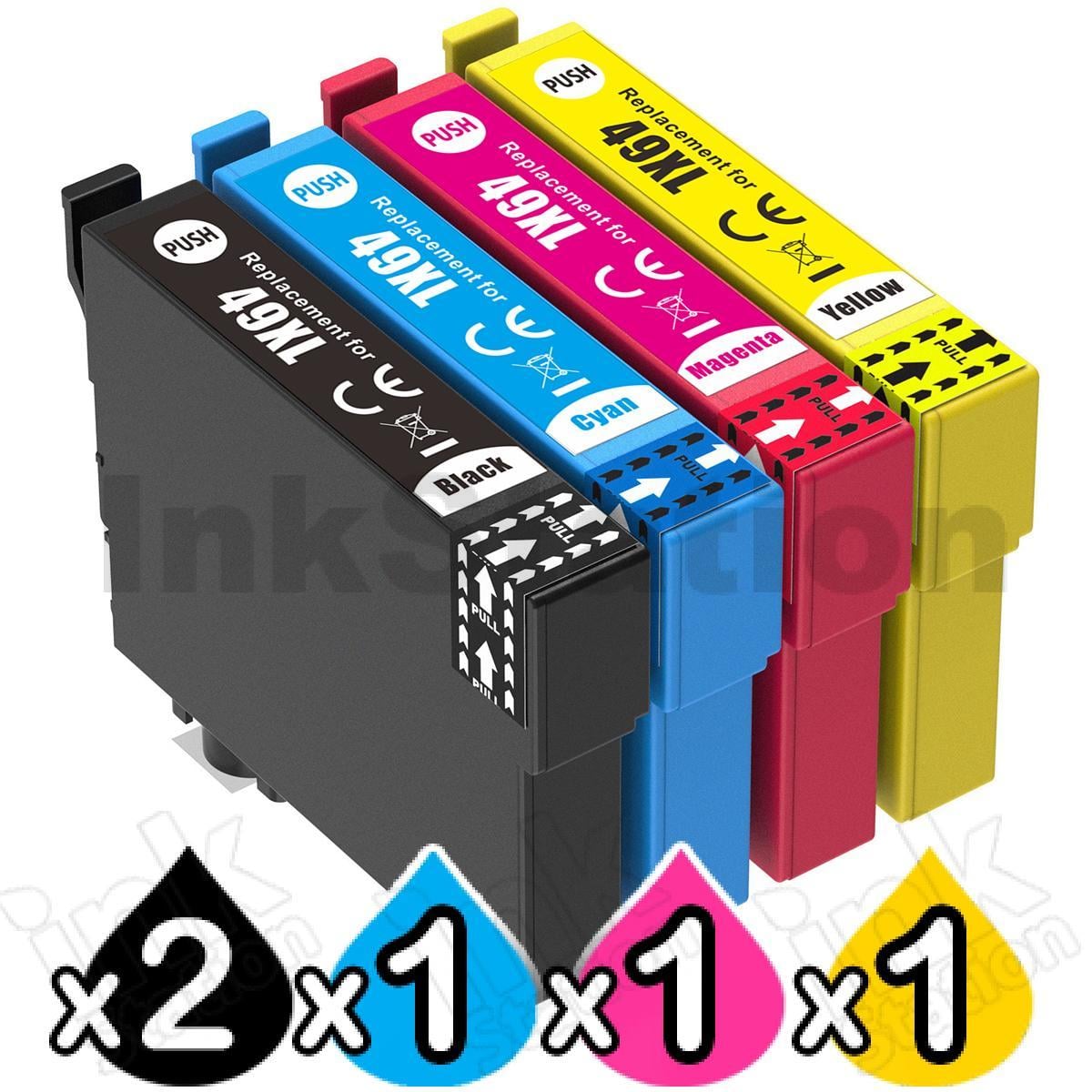 Epson 5 Pack 49XL Compatible High Yield Ink Cartridges Combo C13T10F192 ...