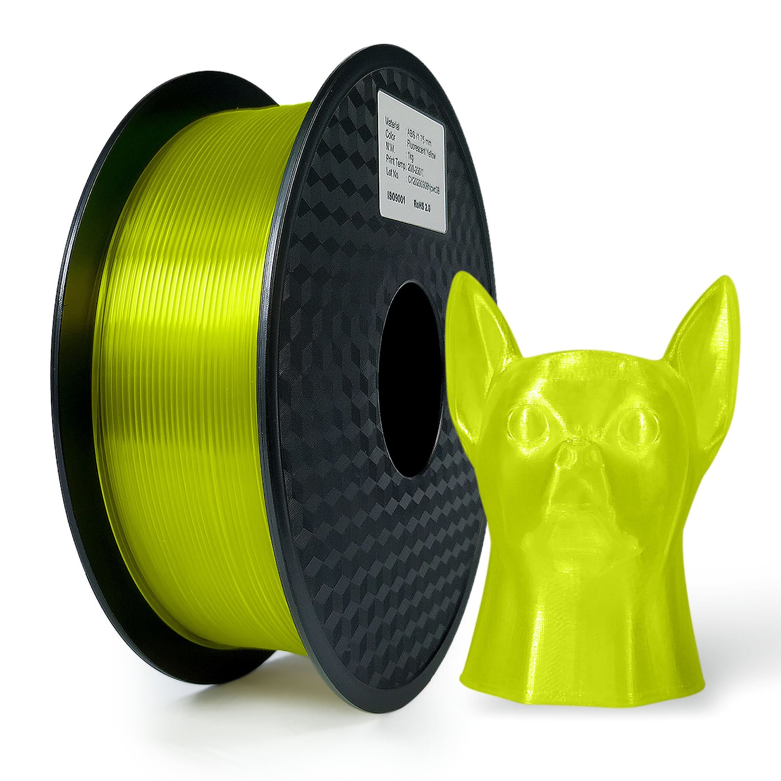 1 x ABS 3D Filament 1.75mm Fluorescent Green - 1KG - InkStation