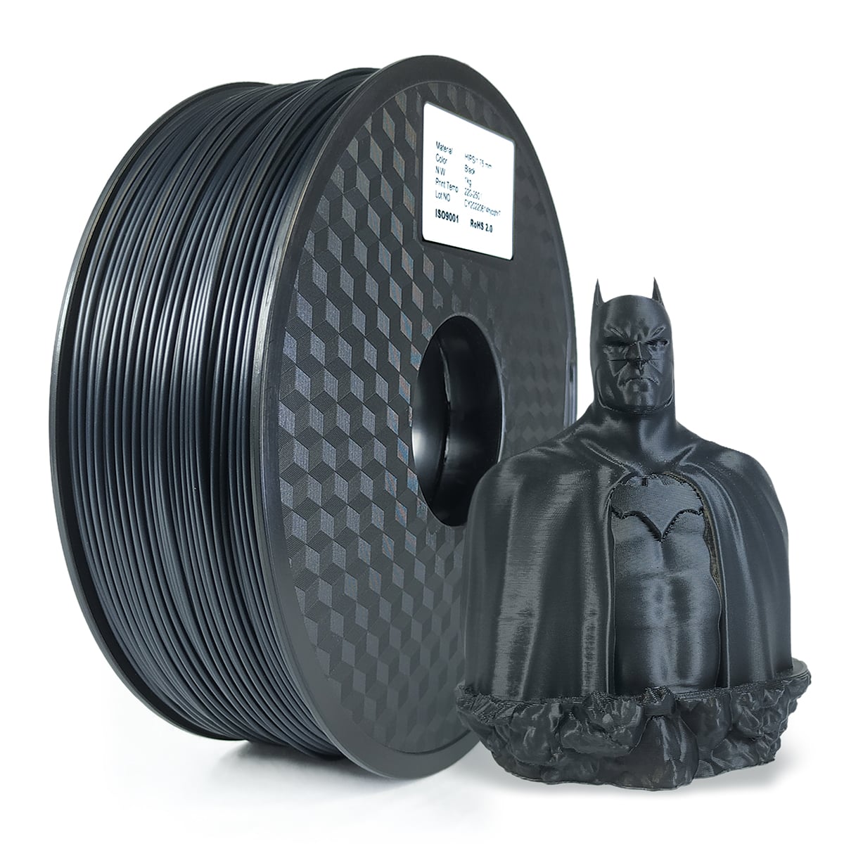 1 x HIPS 3D Filament 1.75mm Black - 1KG - InkStation