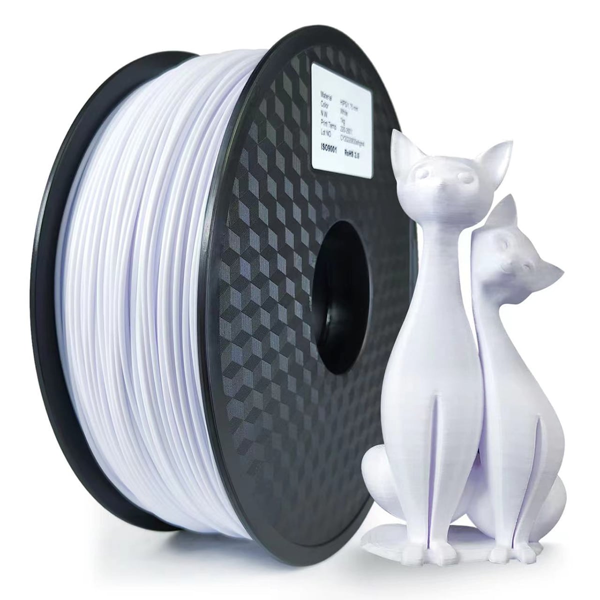 1 x HIPS 3D Filament 1.75mm White - 1KG - InkStation