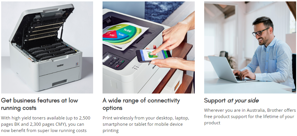 Brother HL-L3280CDW Wireless Colour LED Laser Printer with Duplex Print ...