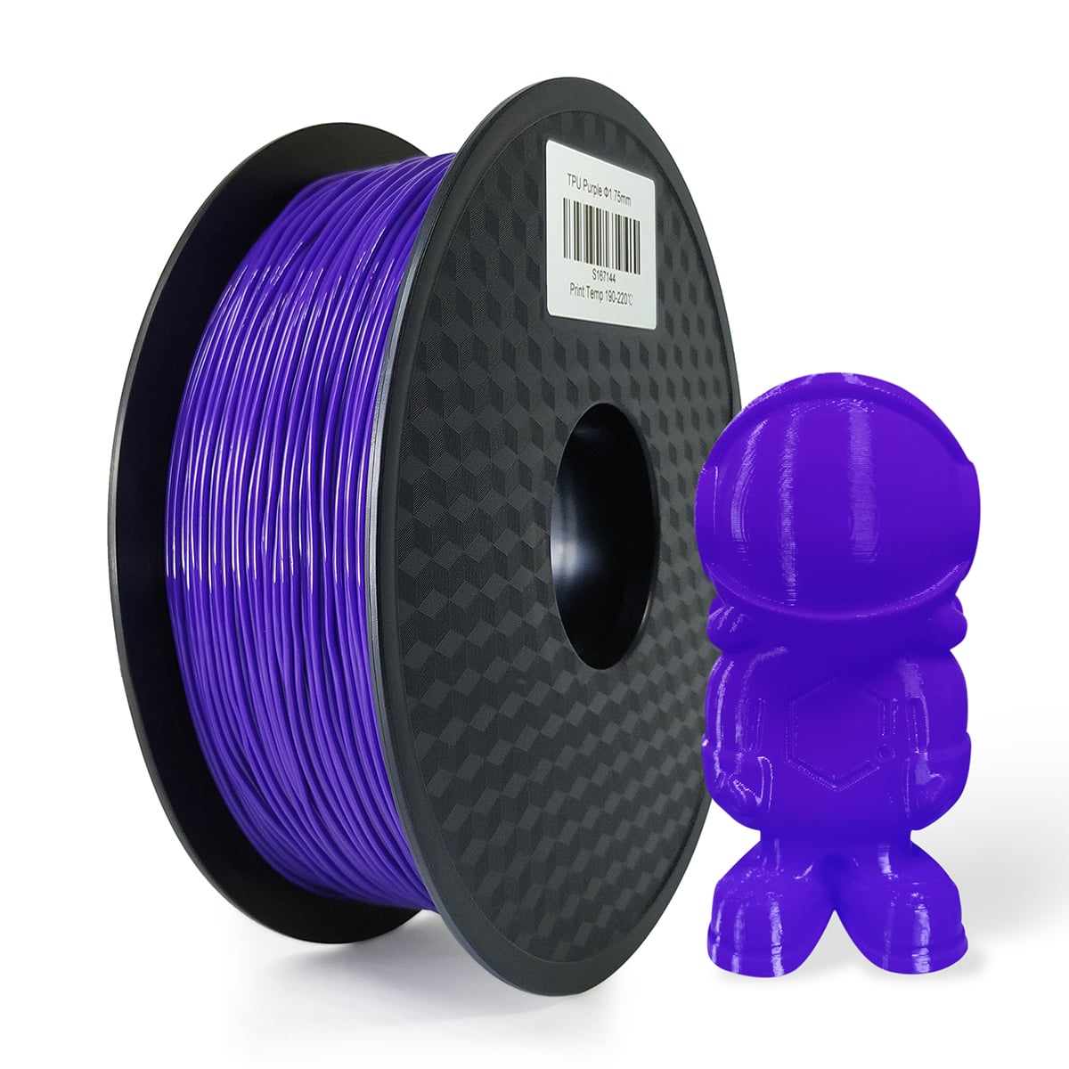 1 x TPU 3D Filament 1.75mm Purple - 1KG - InkStation