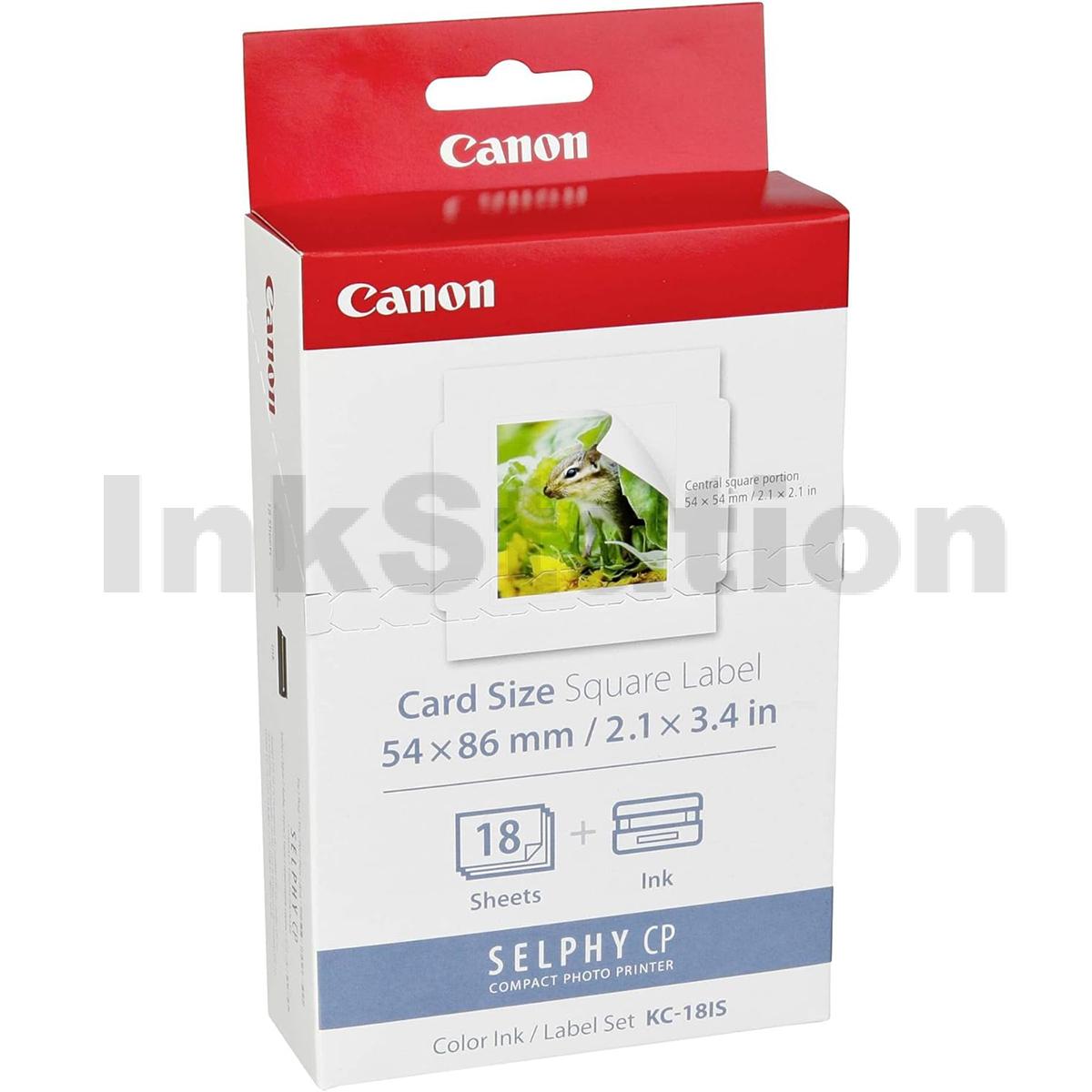 Canon KC-18IS Genuine Ink & Label Pack - Ink Cartridges - InkStation