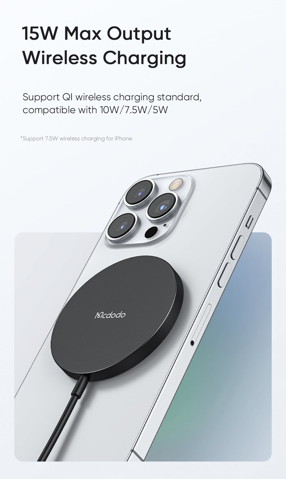 15W Magnetic Wireless Charger Ultra-Thin Design and Strong Magnetic ...