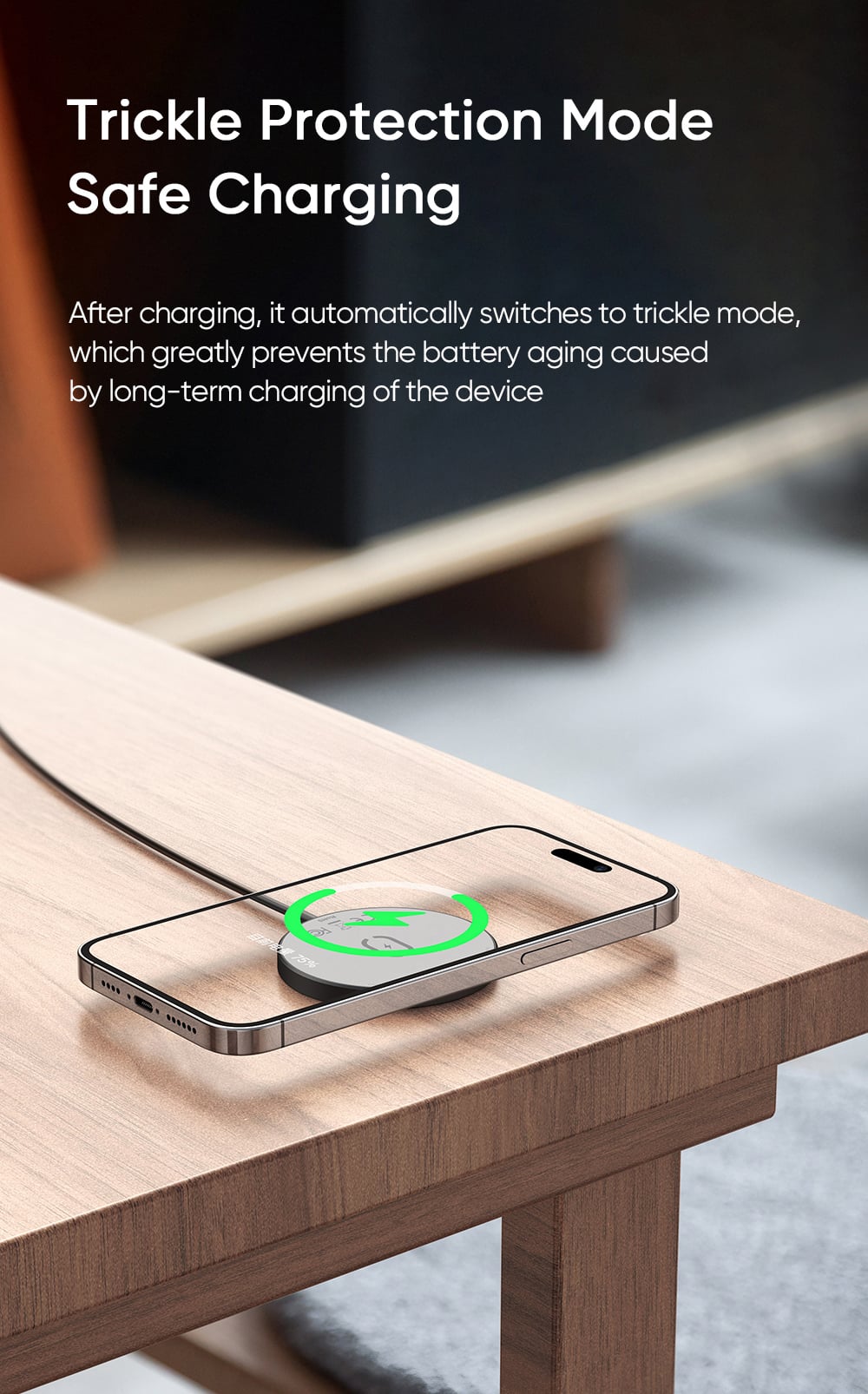 15W Magnetic Wireless Charger Ultra-Thin Design and Strong Magnetic ...