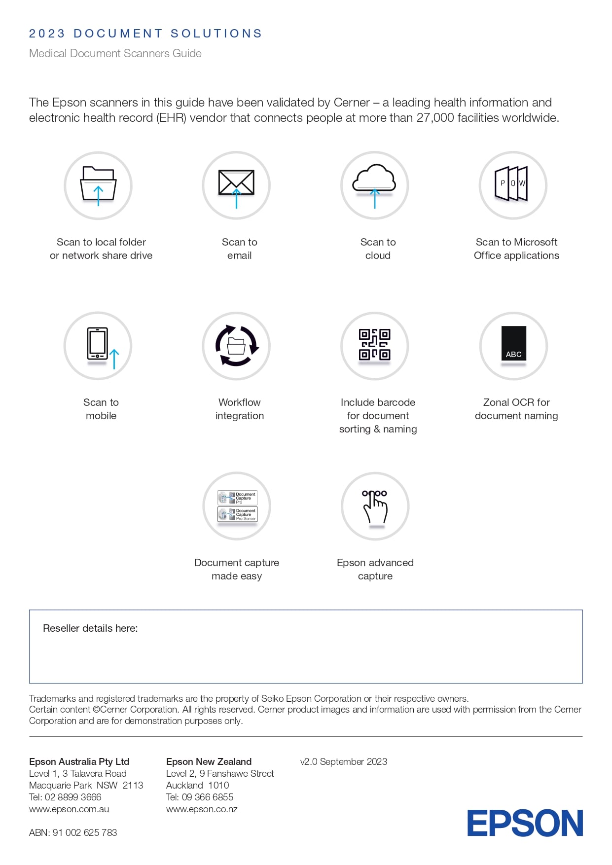 Epson WorkForce DS-570WII Wireless A4 Document Scanner (B11B263501 ...