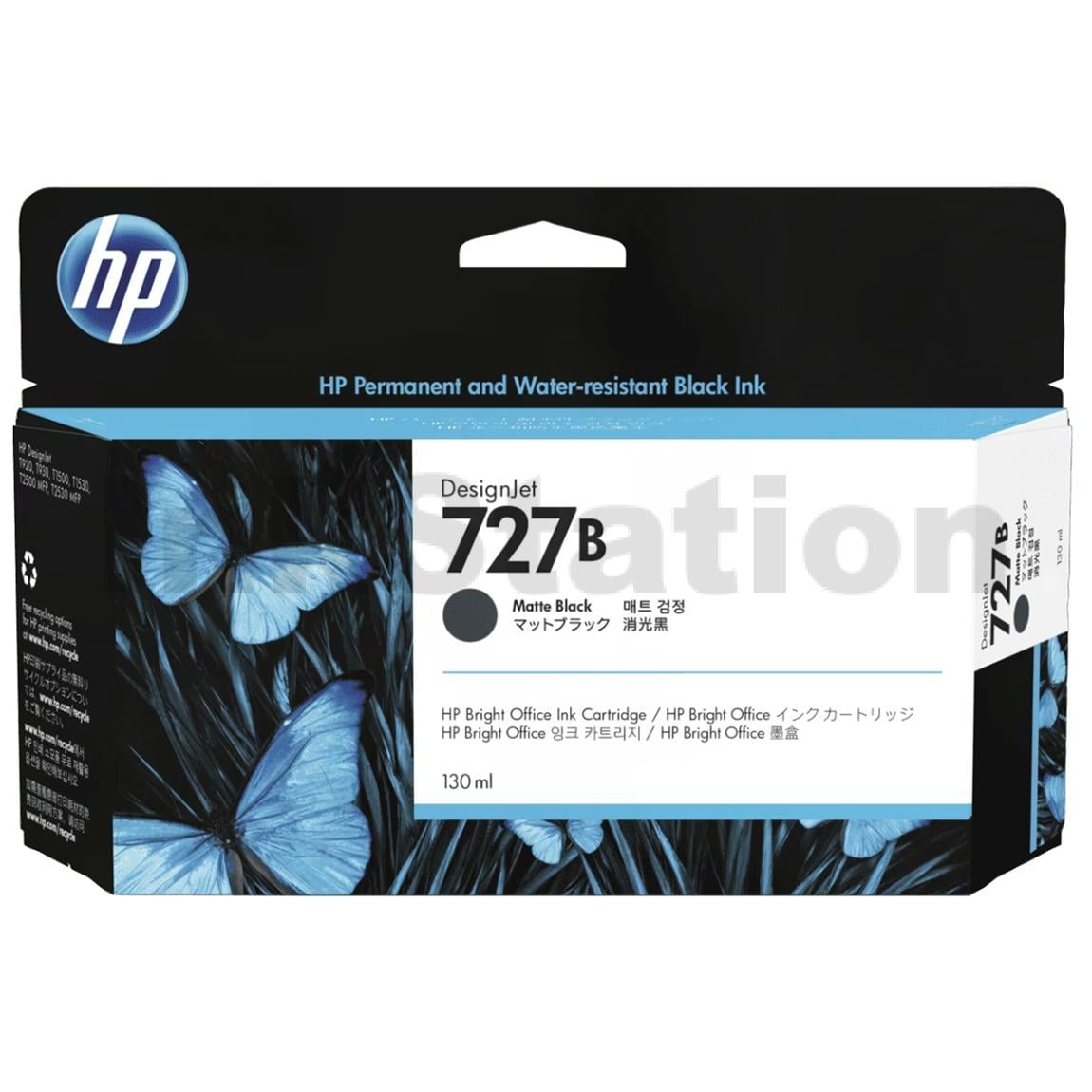 HP 727B Genuine Matte Black 130ml Inkjet Cartridge 3WX13A - Ink ...
