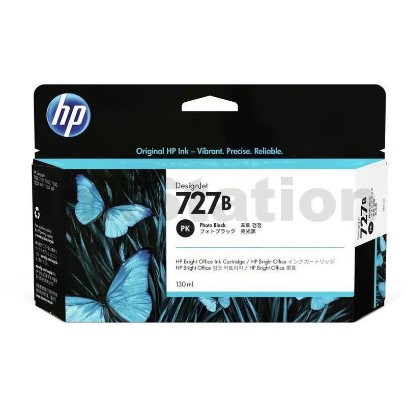 HP 727B Genuine Photo Black 130ml Inkjet Cartridge B3P23A / 3WX14A ...