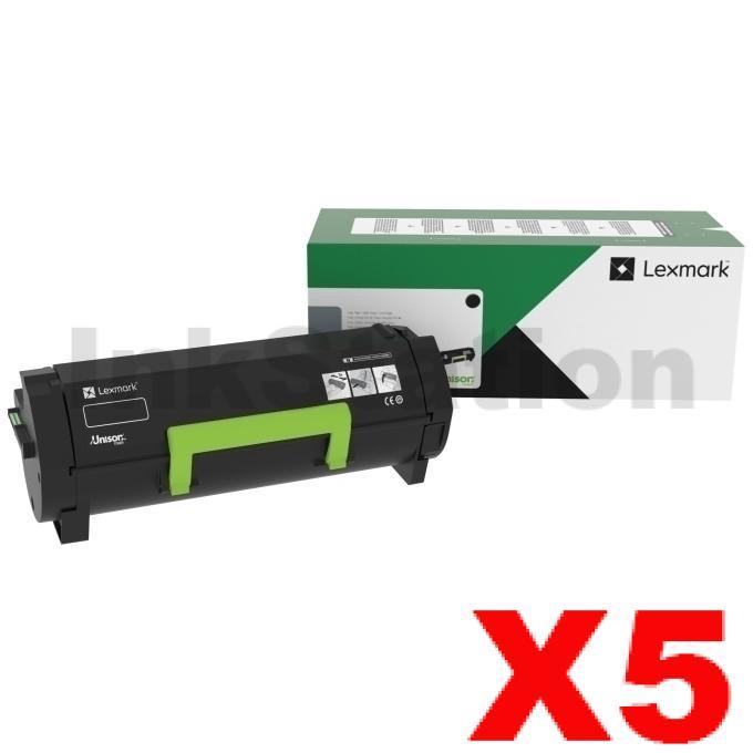 Lexmark 5 x 66S1H00 Genuine MS531/MX532 High Yield Return Program Toner ...