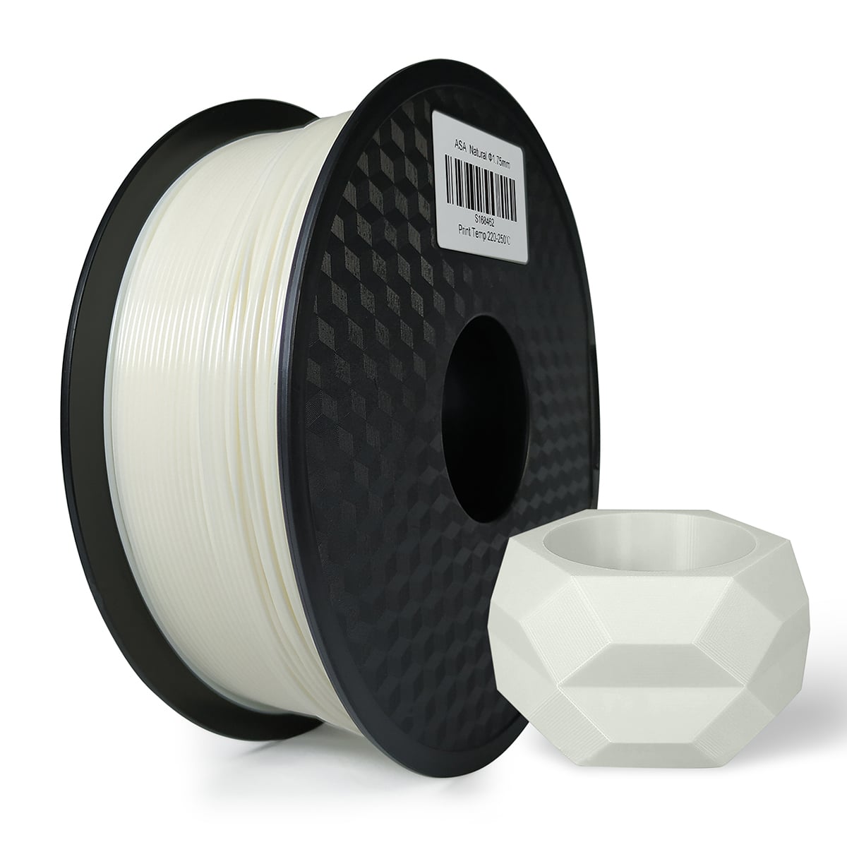 1 x ASA 3D Filament 1.75mm Natural White - 1KG - InkStation