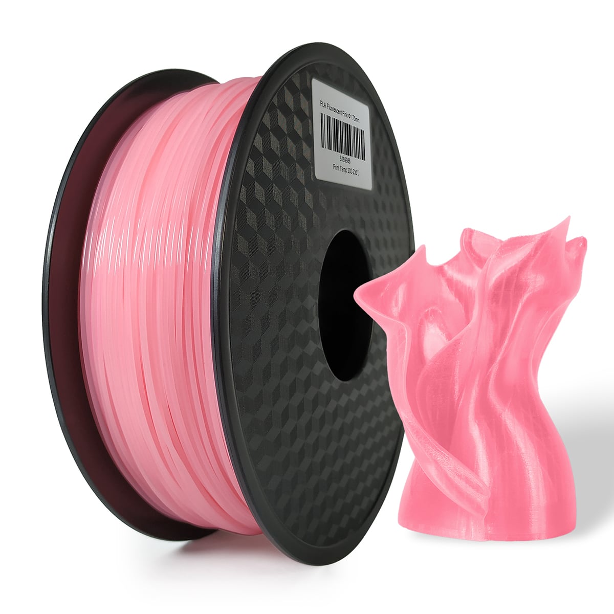 1 x PLA 3D Filament 1.75mm Fluorescent Pink - 1KG - InkStation