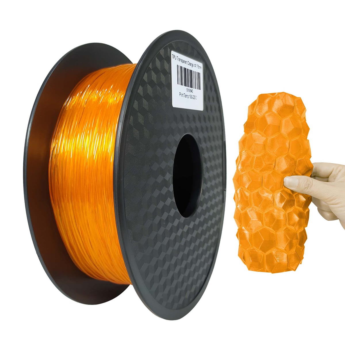 Transparent TPU 3D Filament 1.75mm - 1KG/Roll - InkStation