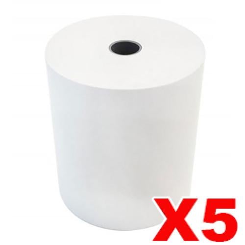 5 Rolls 76x76mm 1PLY Bond Paper Roll for Cash Registers POS - InkStation