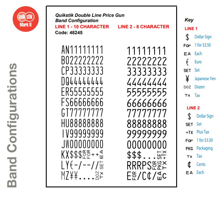 QuikStik Mark II Double Line Price Gun (48245) - InkStation