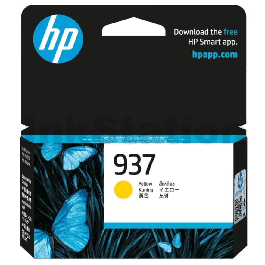 HP 937 Genuine Yellow Ink Cartridge 4S6W4NA - 800 Pages - Ink ...
