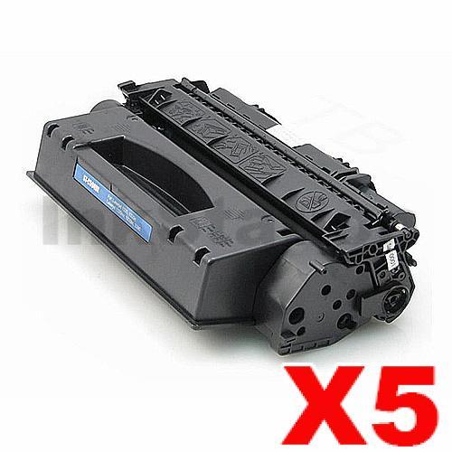 HP 5 x Q5949X (49X) Compatible Black Toner Cartridge - 6,000 Pages ...
