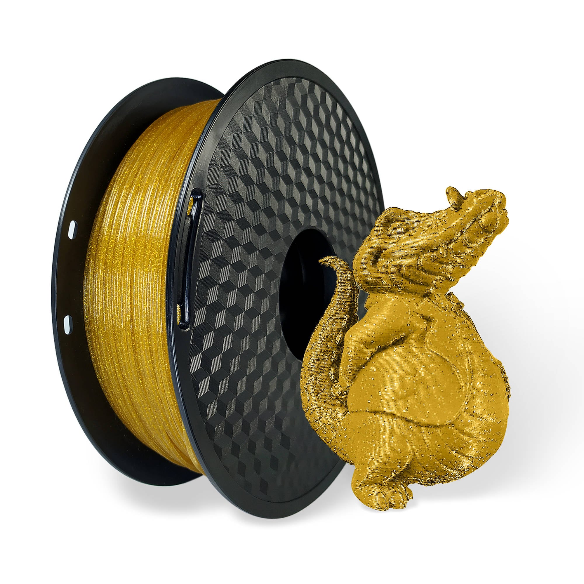 1 x Glitter PLA 3D Filament 1.75mm Shining Gold - 1KG - InkStation