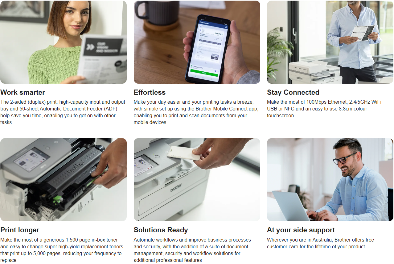 Brother MFC-L2920DW A4 Wireless Multifunction Monochrome Laser Printer ...