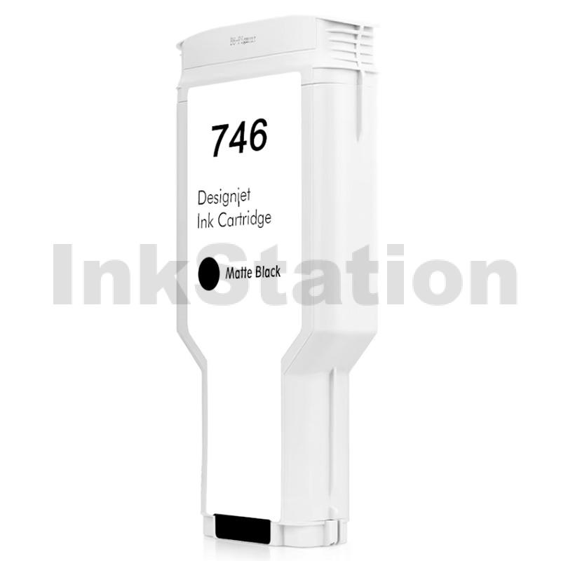 HP 746 Compatible Matte Black 300ML DesignJet Ink Cartridge P2V83A ...