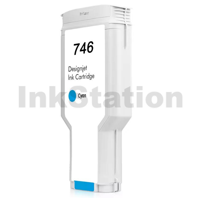 HP 746 Compatible Cyan 300ML DesignJet Ink Cartridge P2V80A / 3WX36A ...