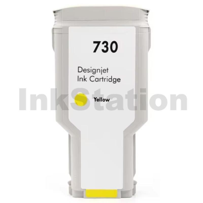HP 730 Compatible Yellow 300ML DesignJet Inkjet Cartridge P2V70A - Ink ...