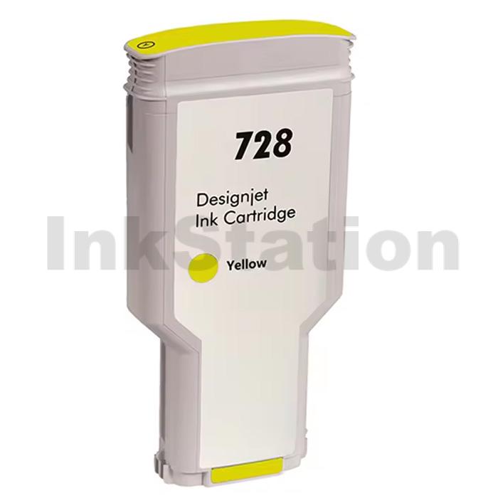 HP 728 Compatible Yellow 300ML Inkjet Cartridge F9K15A - Ink Cartridges - InkStation