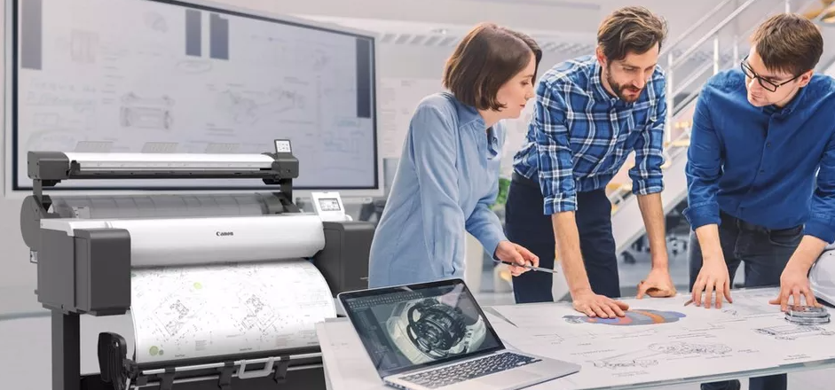 Canon imagePROGRAF TM-240 MFP Lm24 24' A1 Large Format Multifunction Printer with Scanner ...