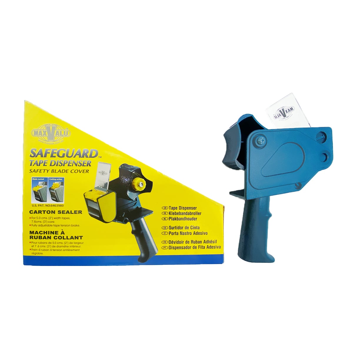 Packaging Tape Dispenser With Safety Edge Cover and Double Edge Blade ...