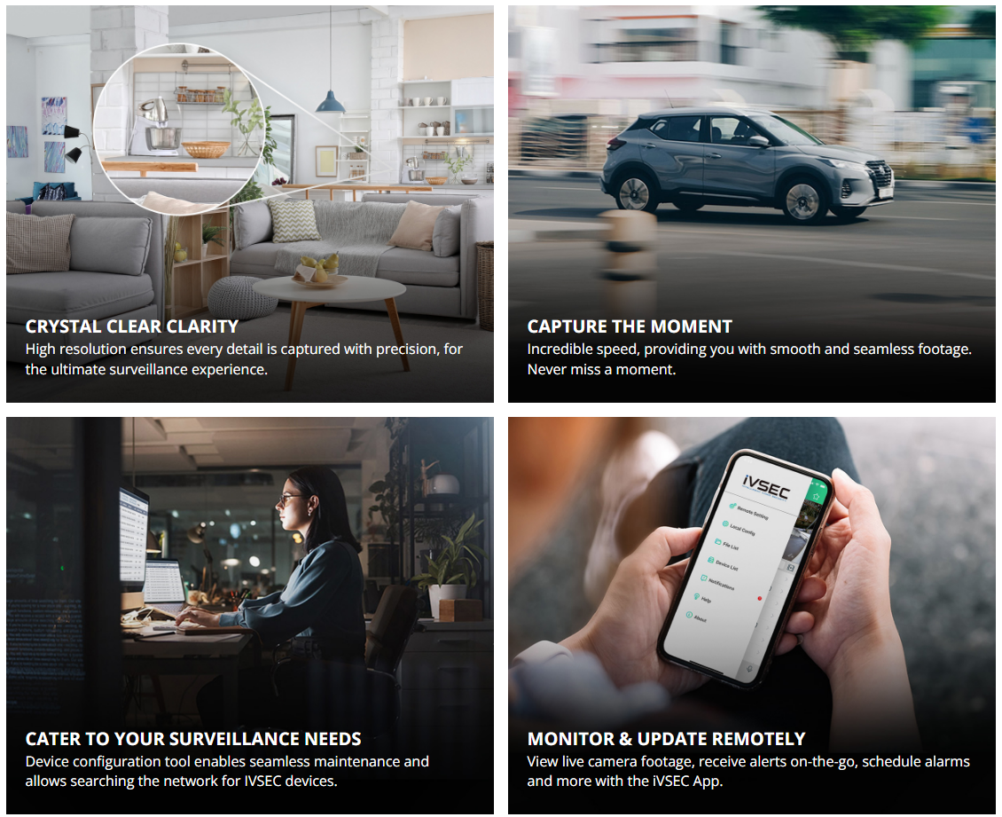 iVSEC LX Series LVK-319 8MP 4K IP Security Camera Kit with 2TB NVR ...