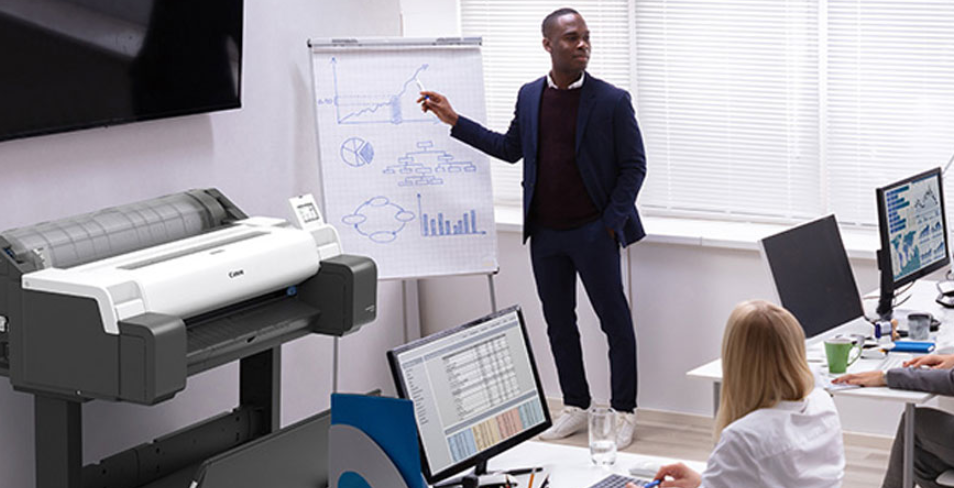 Canon imagePROGRAF TM-340 36' A0 Large Format Inkjet Printer with Stand ...