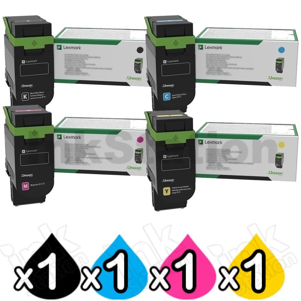 Lexmark 4 Pack 75M10K0 - 75M10Y0 Genuine CS531 / CS632 / CX532 / CX635 ...