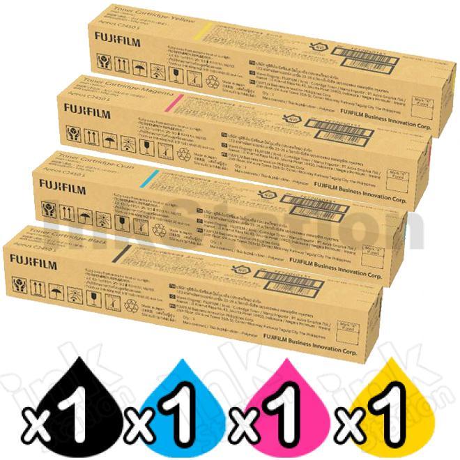 Fuji Xerox 4 Pack Fujifilm Apeos C2450 S Genuine Toner Cartridges ...