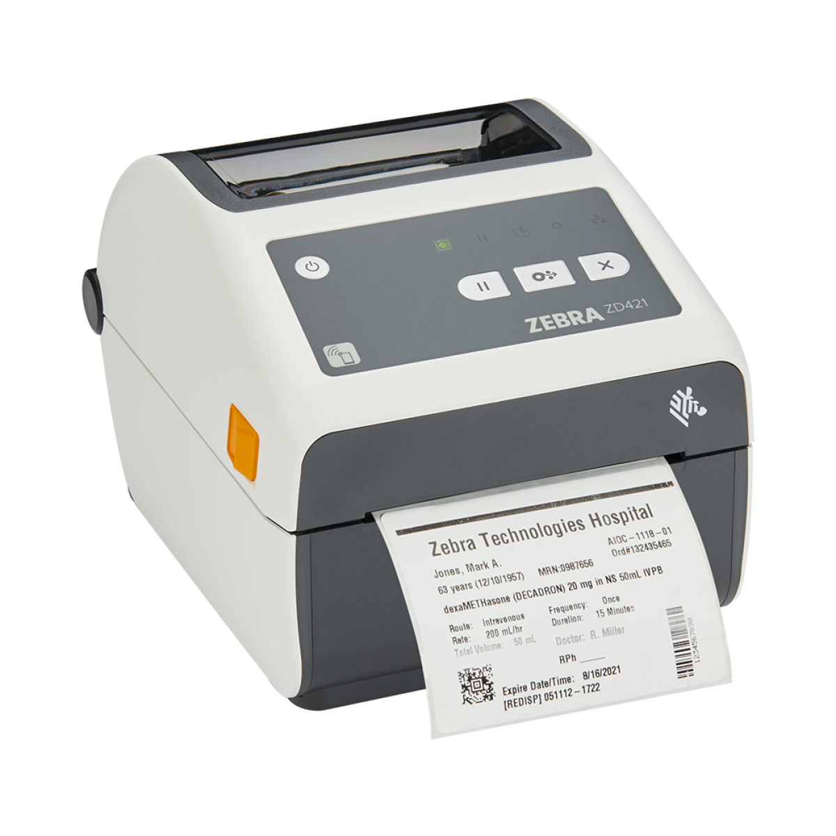ZEBRA ZD421 Direct Thermal Desktop Label Printer 203DPI Ethernet /USB ...