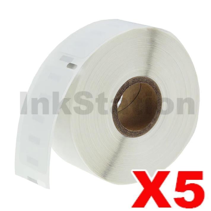 Dymo 5 x SD11352 / S0722520 Compatible White Label Roll 25mm x 54mm ...