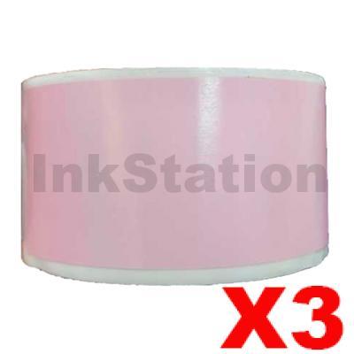 Dymo 3 x SD99014 Compatible Pink Label Roll 54mm x 101mm -220 labels ...